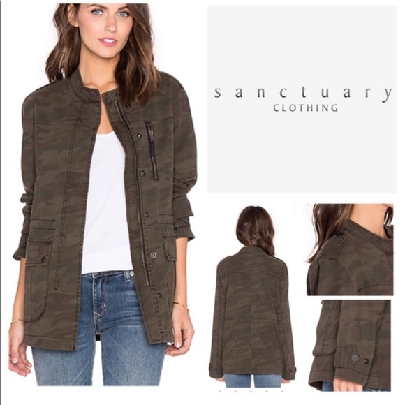 Sanctuary | Jackets & Coats | Sanctuary Civilian Camo Jacket | Poshmark